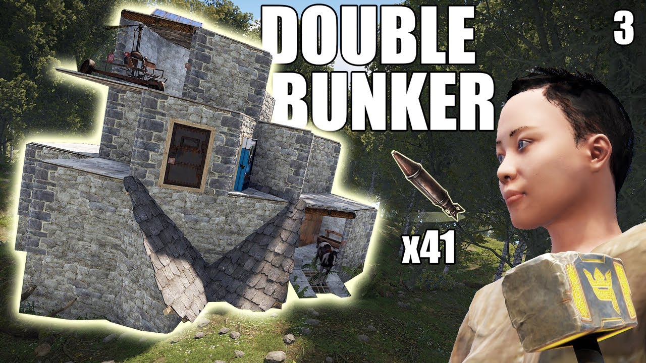 I Lived in the most Mathematically Efficient Double Bunker Base in Rust ...