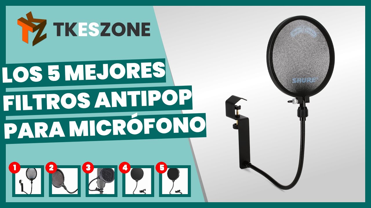 Los 5 mejores filtros antipop para micrófono - YouTube