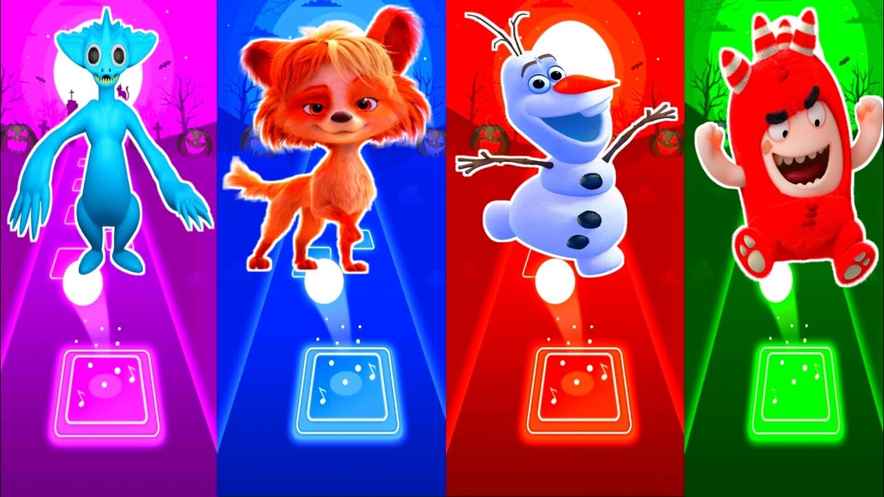 Smily Miley 🆚 Wolf 100 🆚 Olafs Frozen 🆚 Oddbods 🎶 Who is best player....? - YouTube