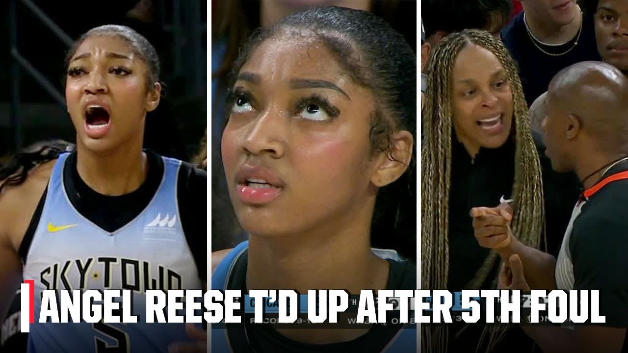 Angel Reese T'd up for protesting foul 😬 Fails to record 16th-straight ...