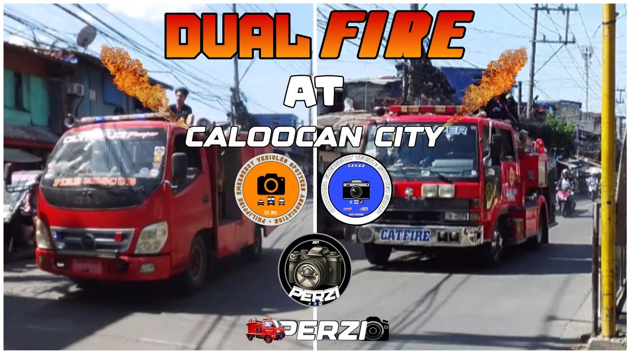 DUAL FIRE ALARM AT CALOOCAN | FIRE TRUCK RESPONDING #5 | DIFFERENT DAY ...