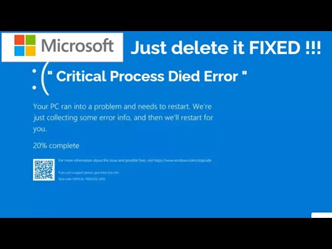 FIX Blue Screen Error and critical process died on Windows 10 and 11 ...