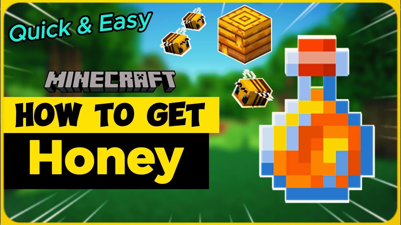 How To Get Honey in Minecraft | Quick & Easy Tutorial - YouTube