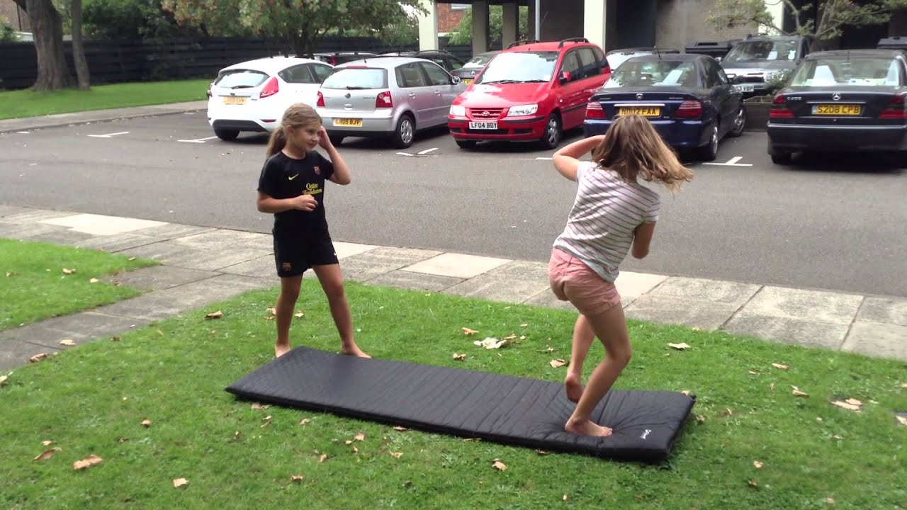 Random gymnastics by harriet and Thea - YouTube