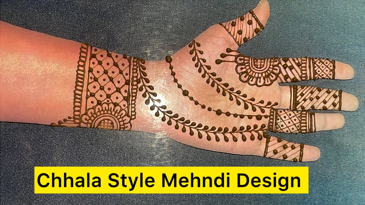 Chhala Style Mehndi Design - YouTube