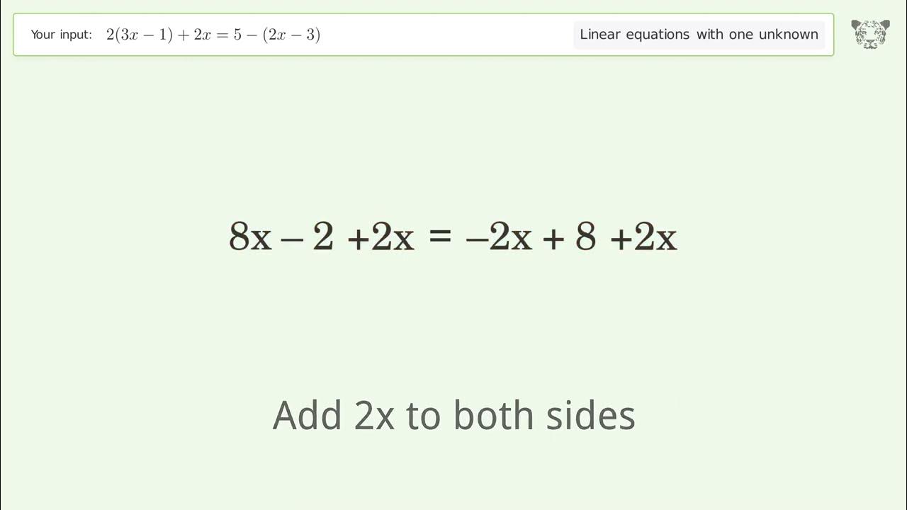 Linear Equation With One Unknown Solve 2 3x 1 2x 5 2x 3 Step by linear-equation-with-one-unknown-solve-2-3x-1-2x-5-2x-3-step-by