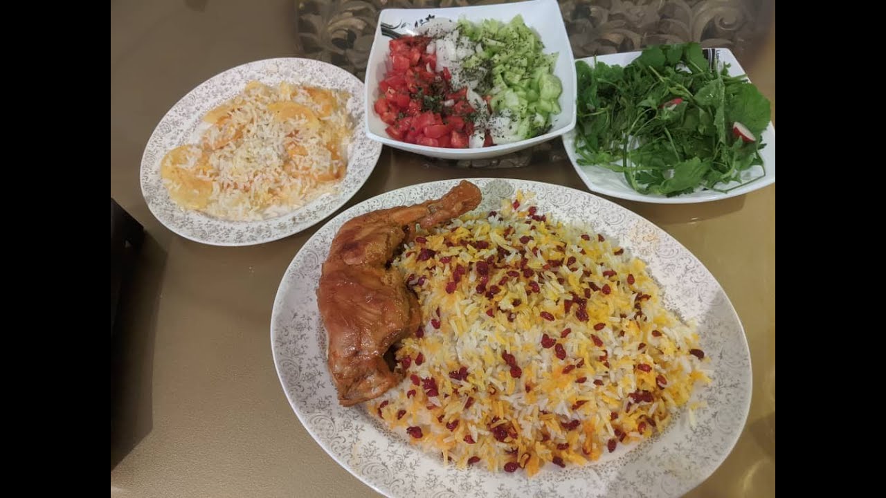 Barberry and Saffron Rice with Chicken Recipe | Authentic Persian Dish ...
