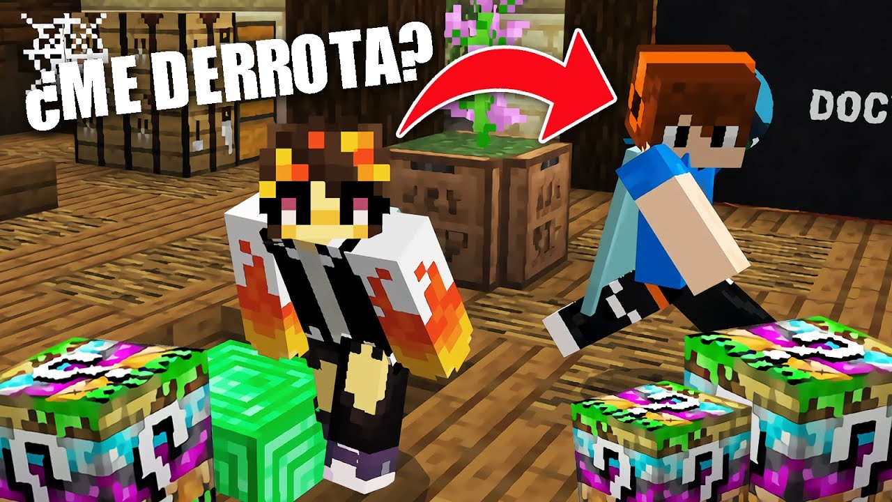 CARRERA Y GUERRA DE LUCKY BLOCKS en MINECRAFT con MAKOTO! - YouTube