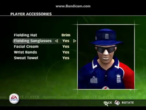 How to Create Player in Cricket 07 (2007) Game ? - YouTube