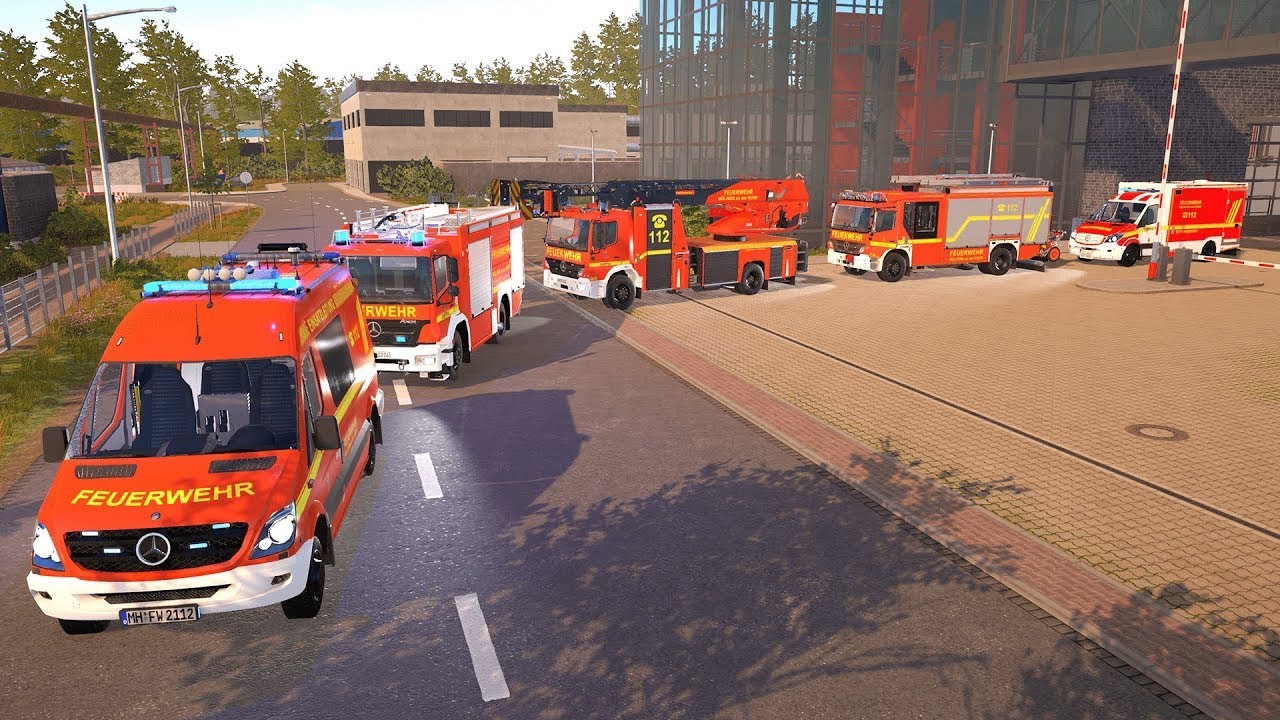 Emergency Call 112 - Manchester Fire Brigade Truck and Ambulance ...