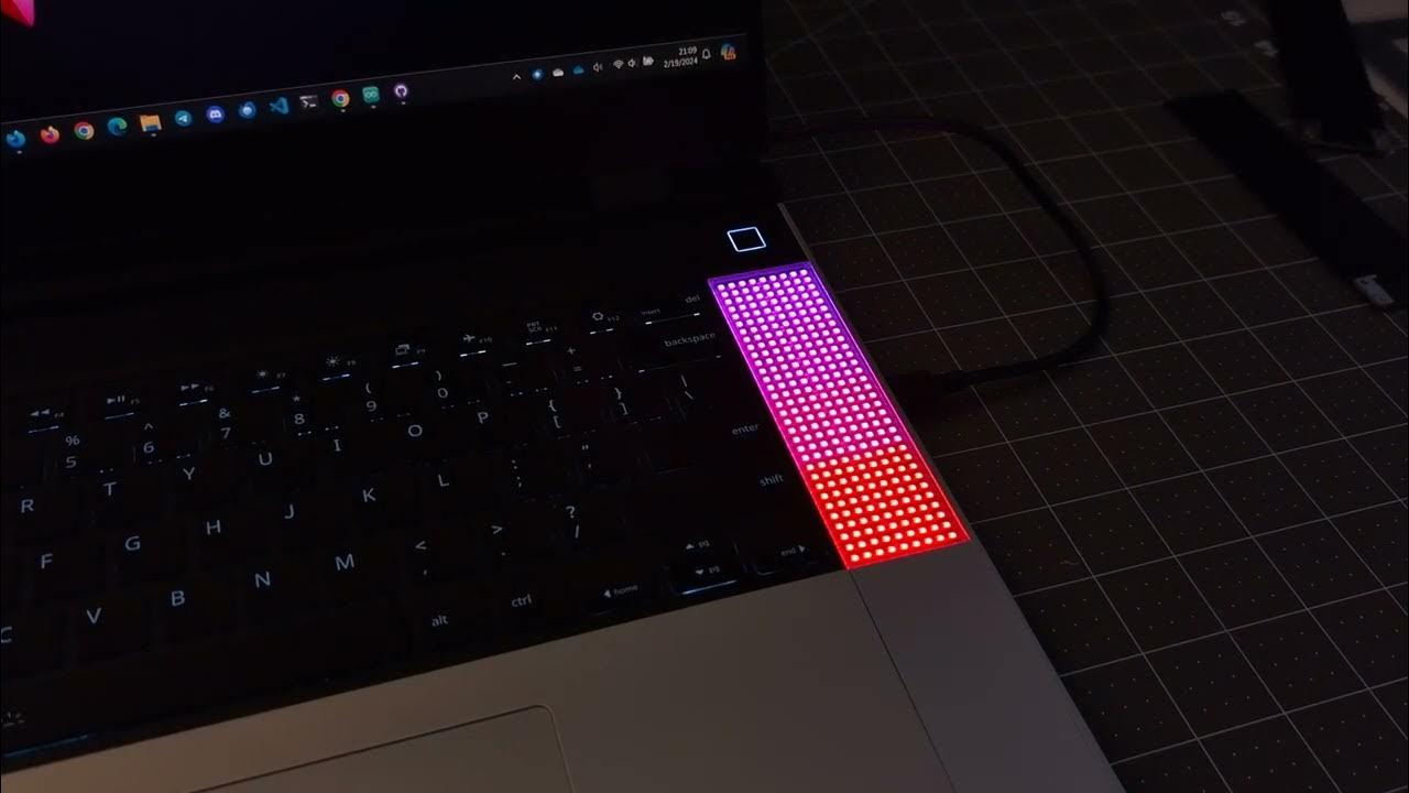 Framework LED RGB Matrix Installed Demo - YouTube