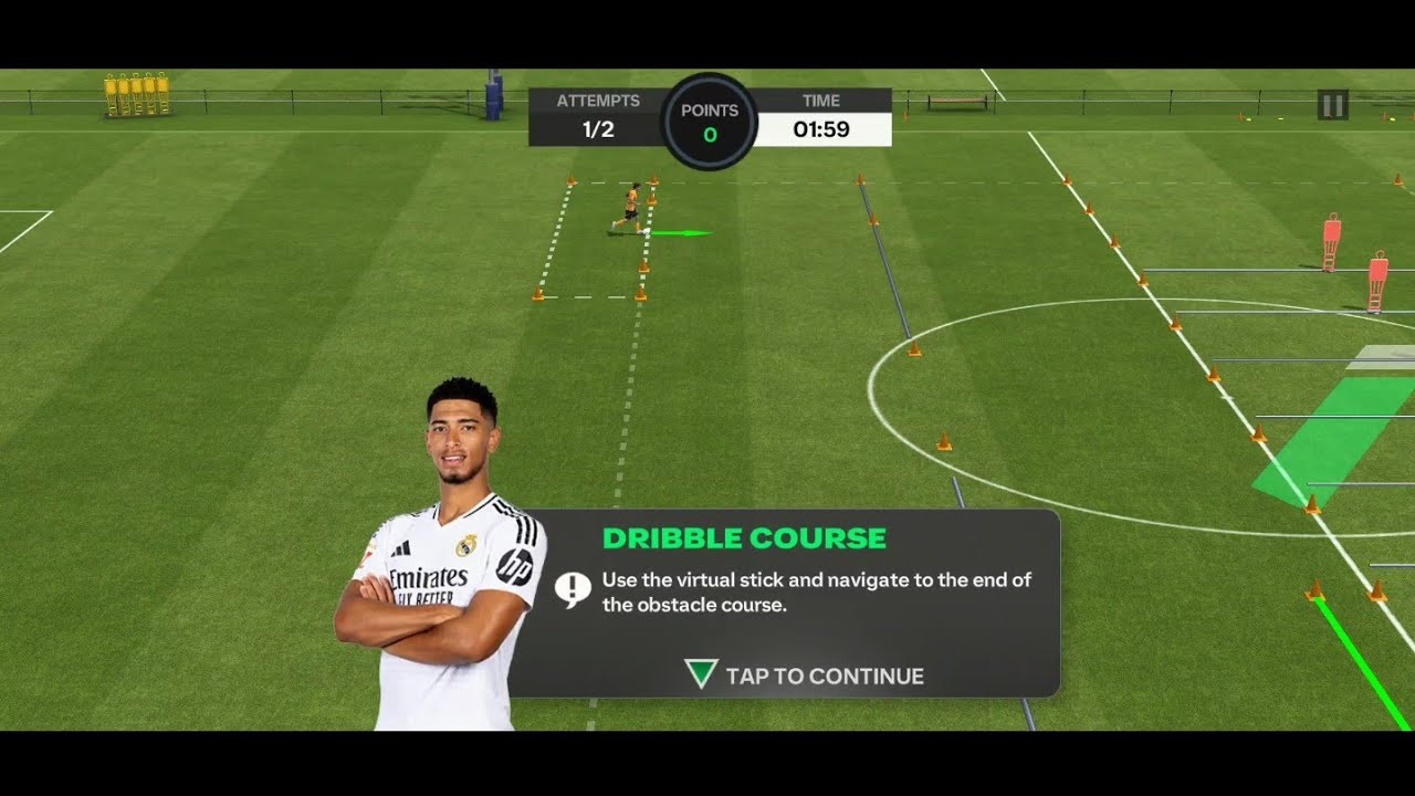 FC MOBILE DRIBBLE COURSE - YouTube