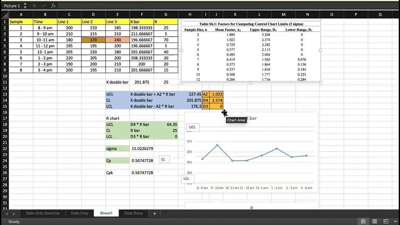 Lecture 09 05 Process Capability Excel - YouTube