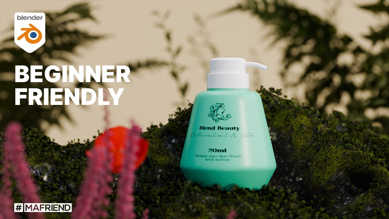 Master Nature Cosmetic Scene Rendering in Blender - YouTube