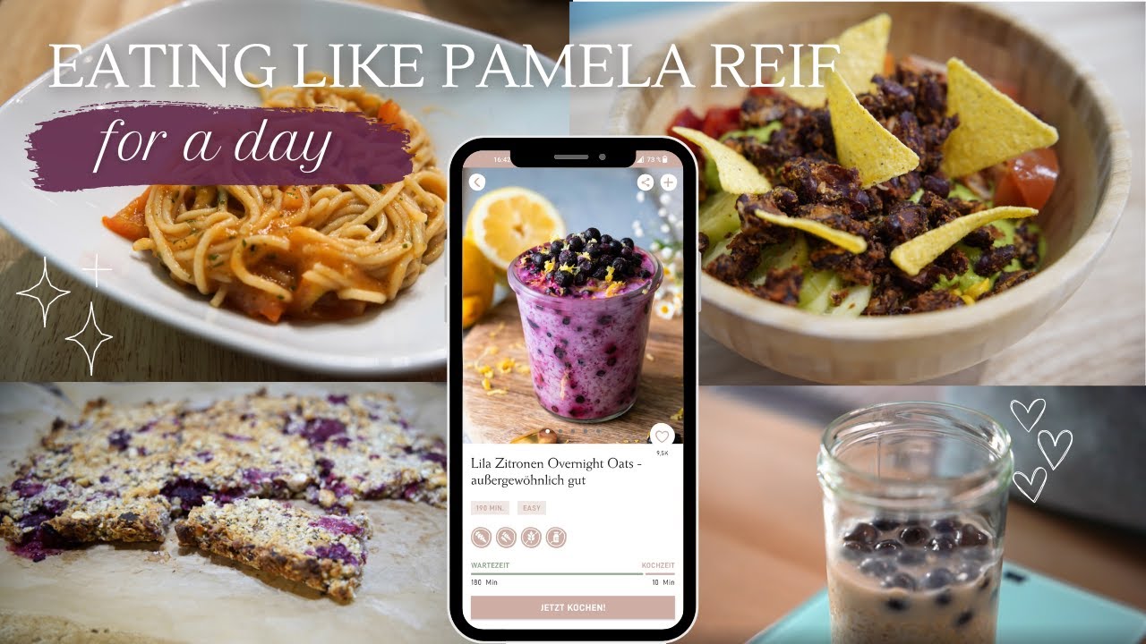 Eating like Pamela Reif for a day | Pam App | deutsch - YouTube