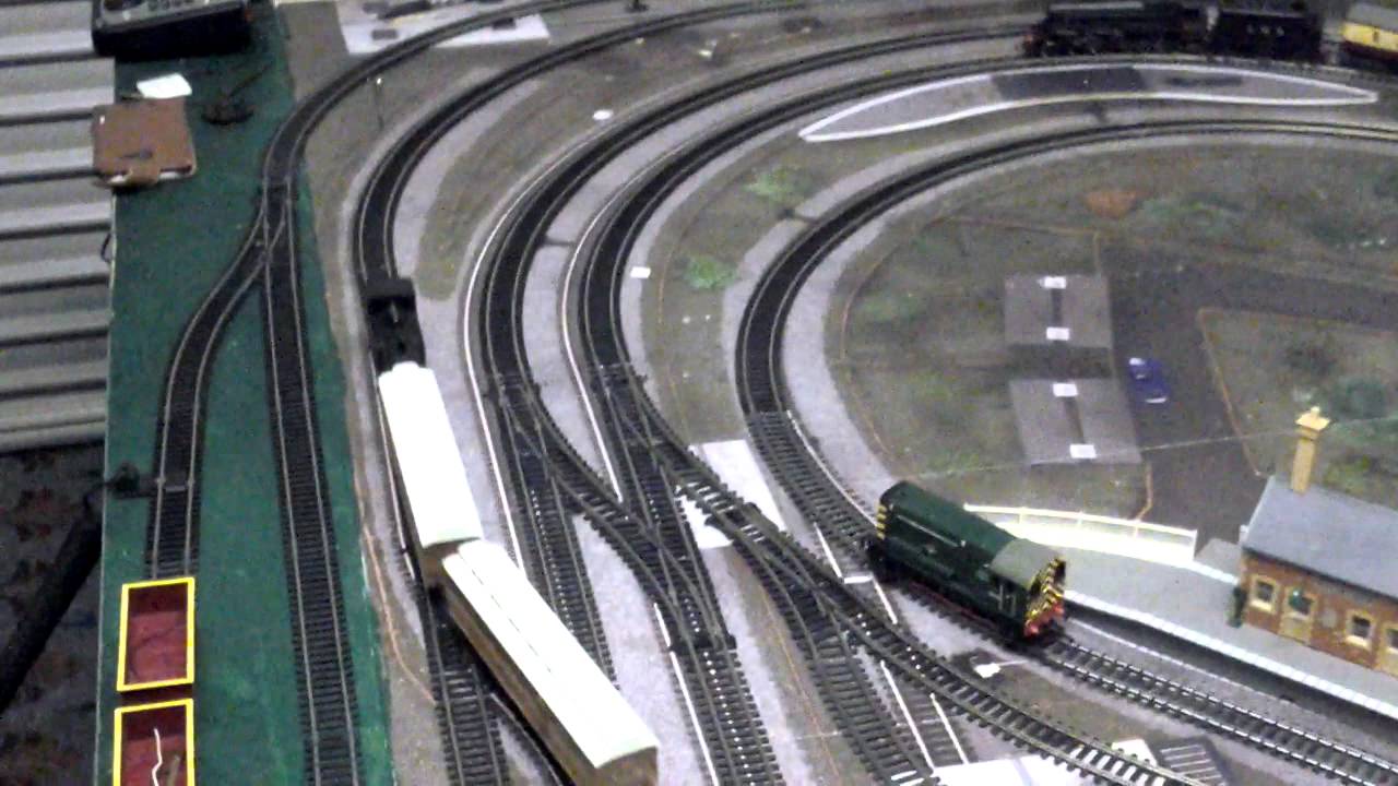 My Hornby trackmat layout - YouTube