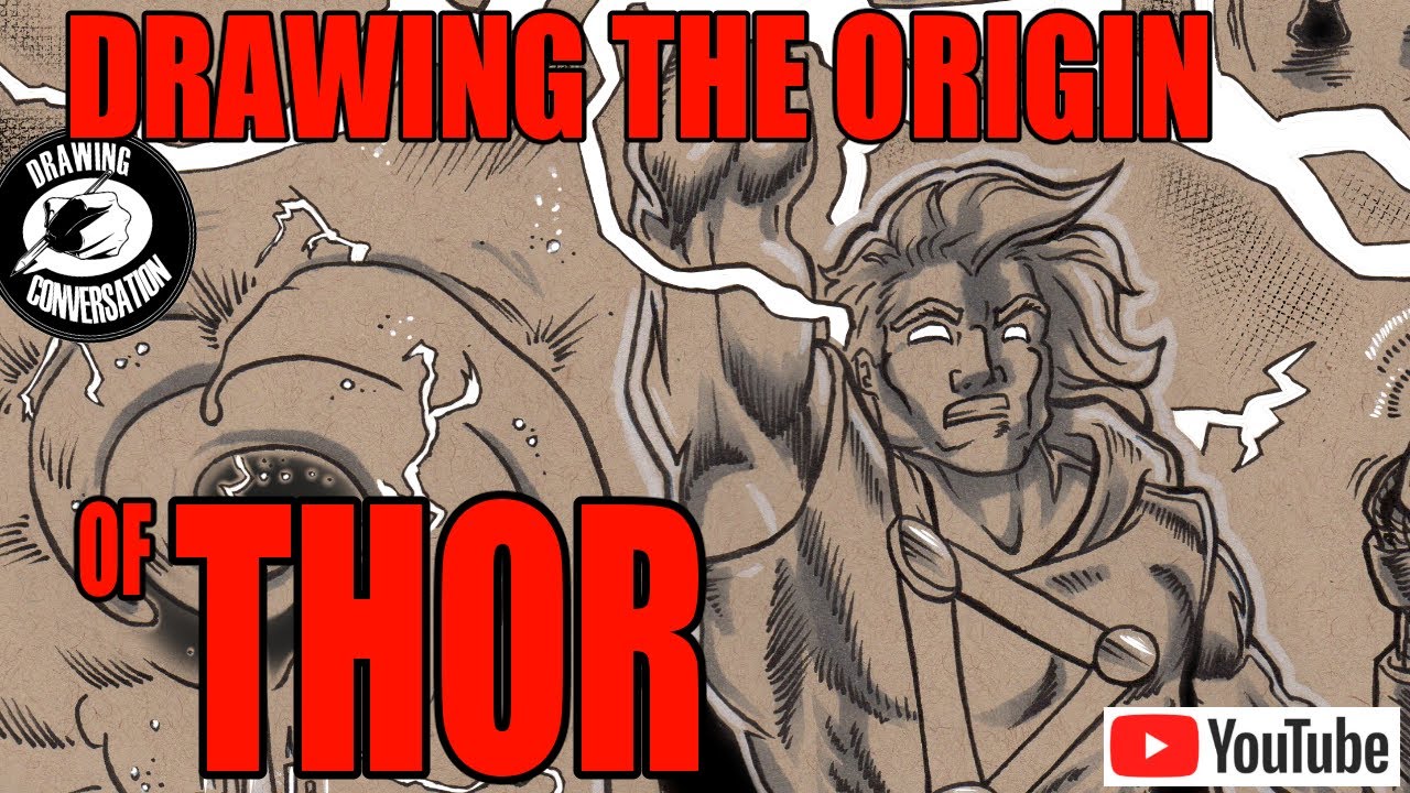 DRAWING THE ORIGIN OF THOR! Let's draw the origin & history of Thor ...