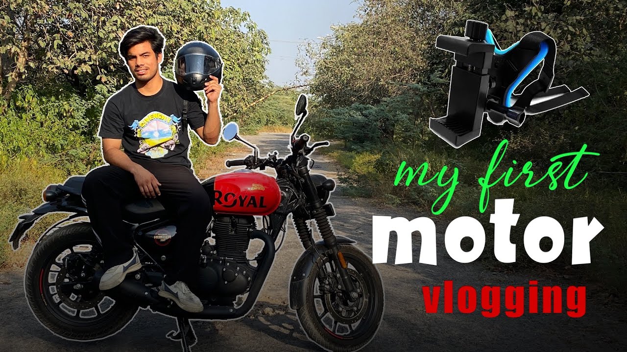 My First Motor Vlog 🏍️ | Phone 📱 Motor Vlogging | Royal Enfield Hunter ...