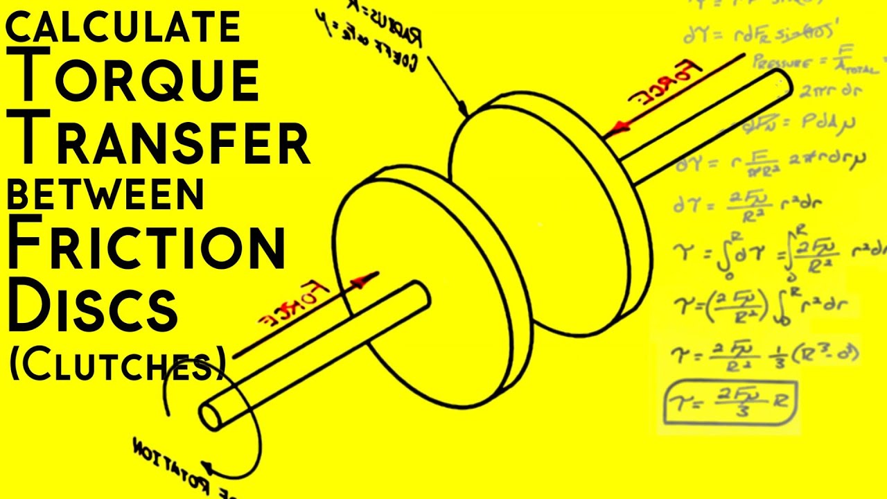 Calculate Torque Transfer Between Rotating Friction Discs - YouTube