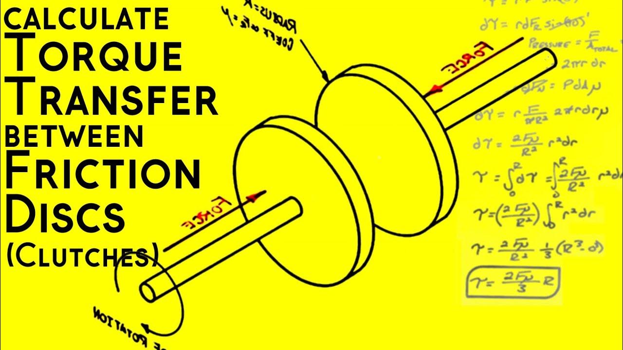 Calculate Torque Transfer Between Rotating Friction Discs - YouTube
