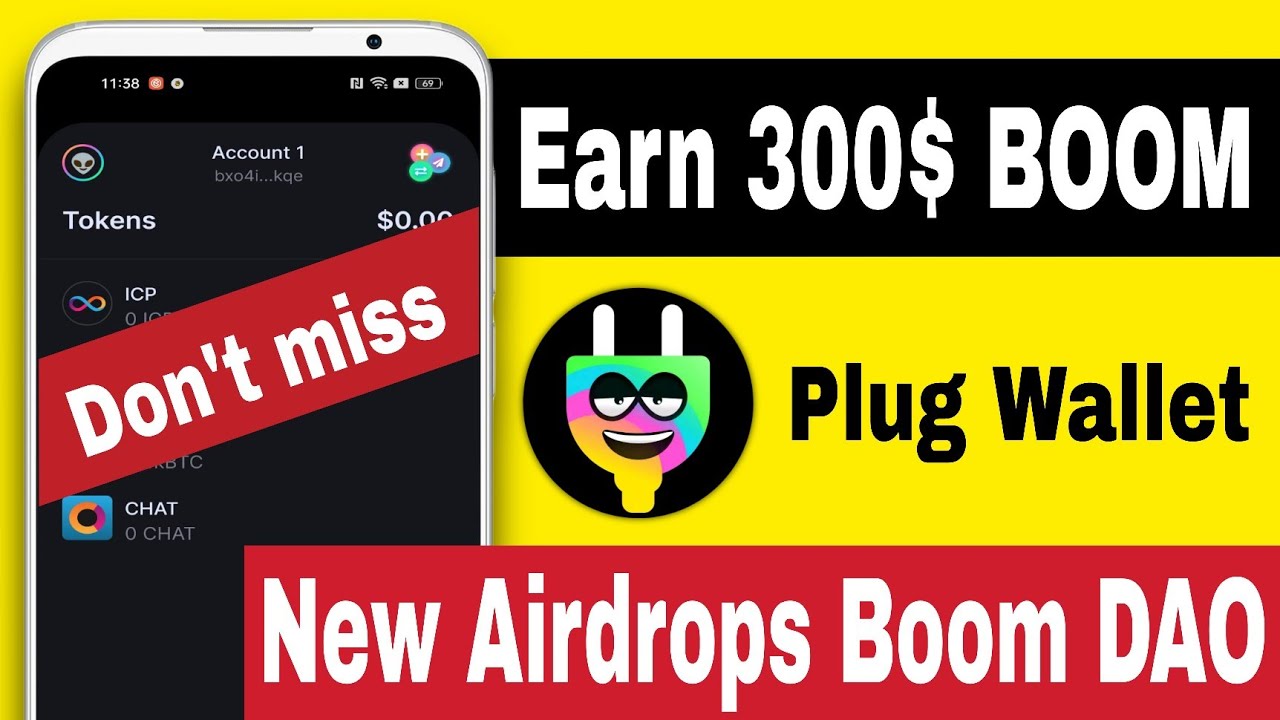 Reward 300 $BOOM Boom DAO - Same Wesendit Jaisa loot 😍 Plug Wallet New ...