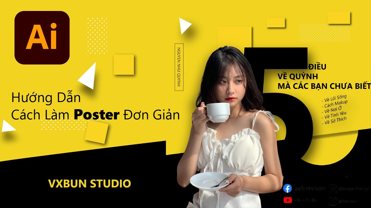 #2 Hướng dẫn thiết kế poster bằng illustrator | Photoshop Tutorial ...