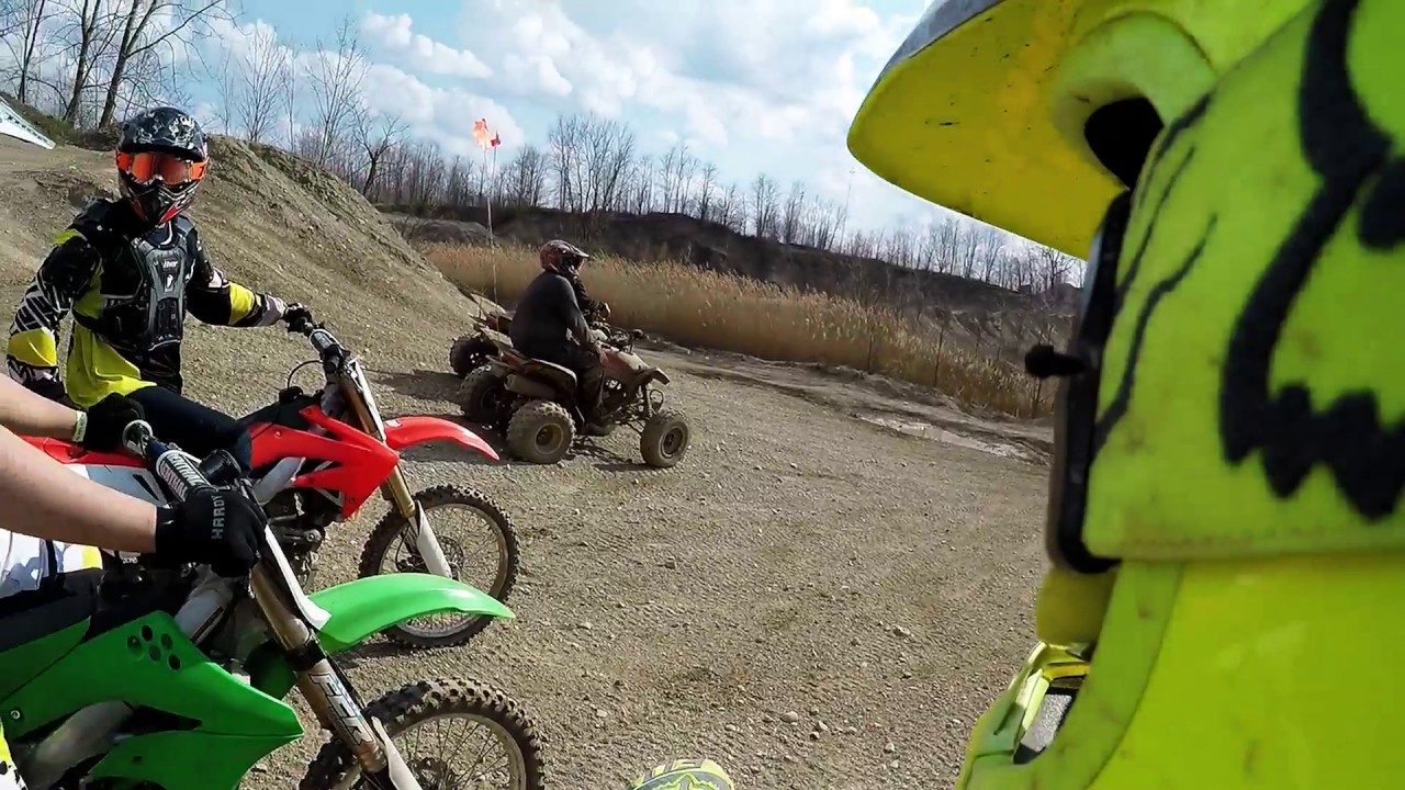 Bundy Hills, 2-Stroke MX 2-stroke Dirtbike Breaks Ankle - YouTube