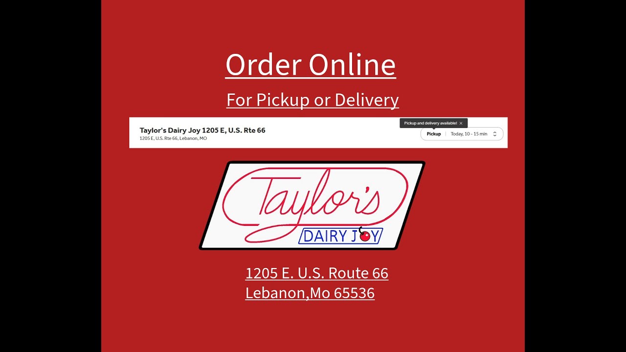 Taylor's Dairy Joy - YouTube