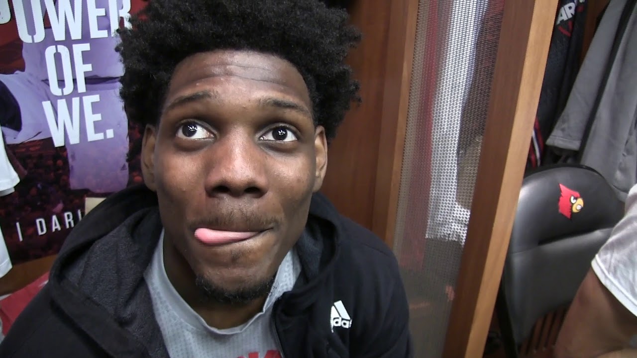 Louisville's Darius Perry after NIT win over NKU - YouTube