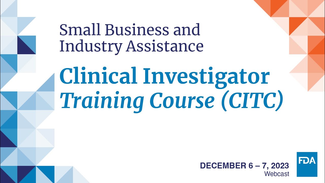 Clinical Investigators Training Course 2023 - Day 2 - YouTube