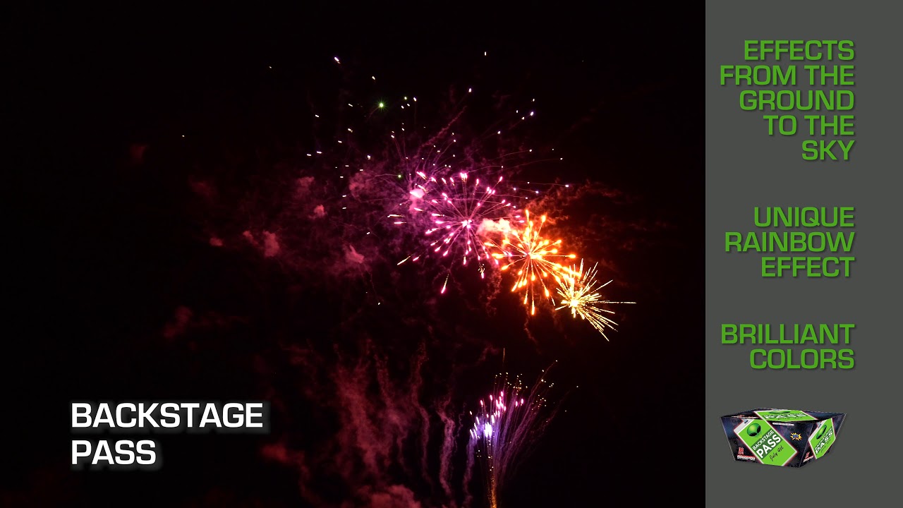 Backstage Pass [2019] Alien Fireworks - YouTube