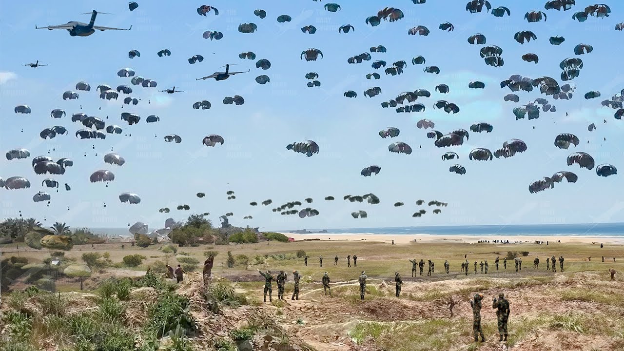 US Deploying Massive Amount of Elite Paratroopers for Massive Air Raid ...