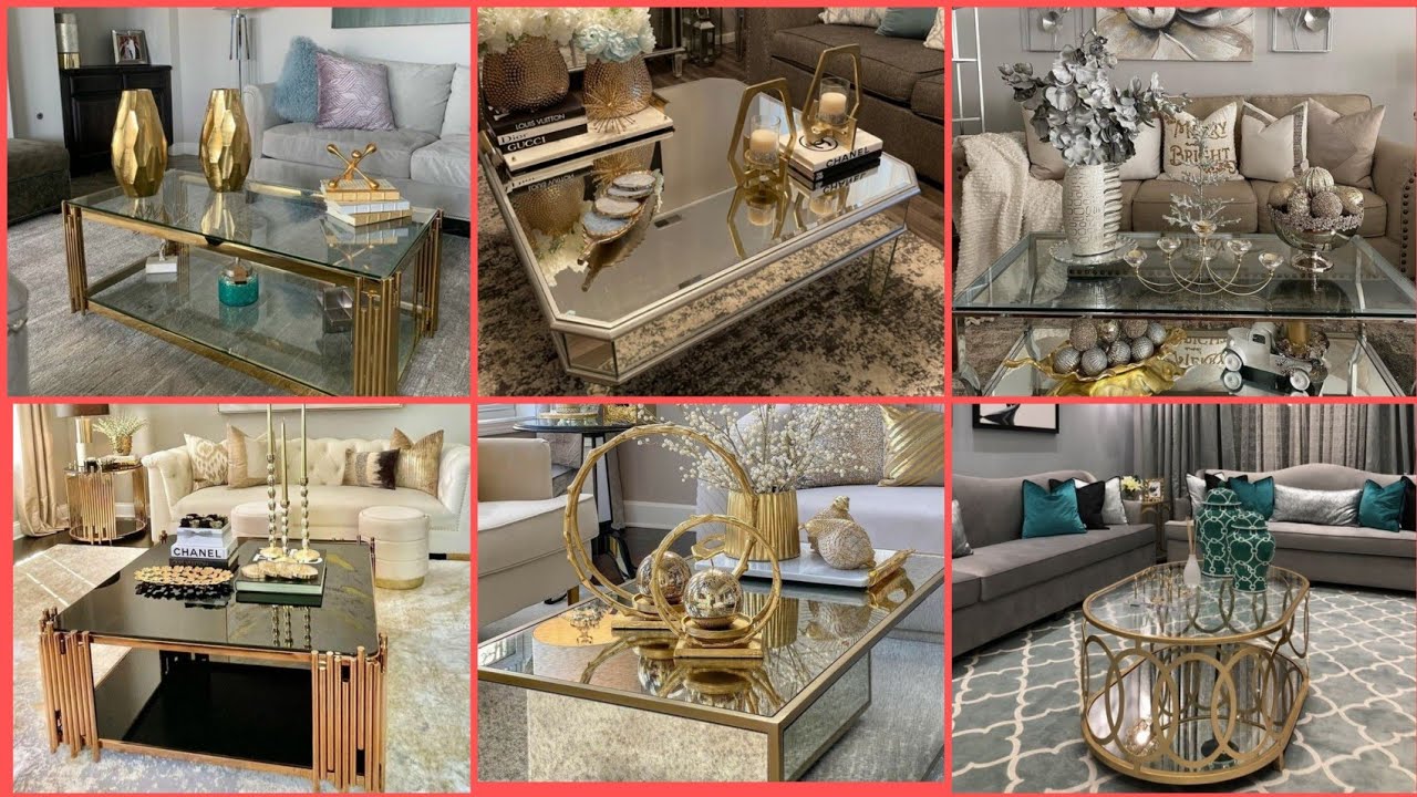 Top 30 Glass center table designing ideas | latest coffee table designs ...