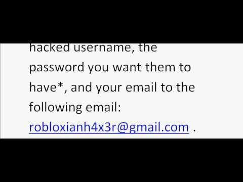 Roblox account hacker: How to - YouTube