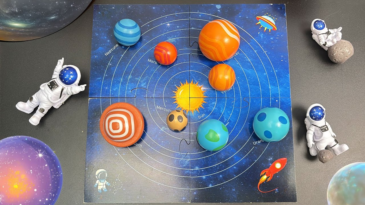 Solar System Puzzle Board 🪐 | Learning 8 Planets for Kids | Planets Toy ...