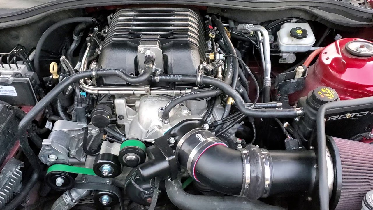 Ls3 Camaro LSA Blower installed walk around - YouTube