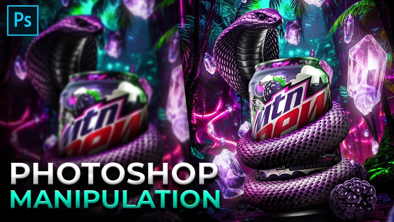 Creative Photo Manipulation with Adobe Photoshop - advertising poster ...