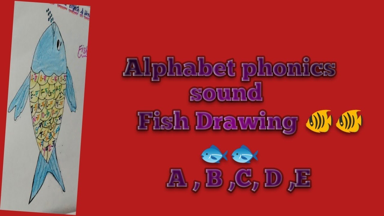 Alphabet phonics sound English and Hindi/how to draw Fish/phonics sound ...