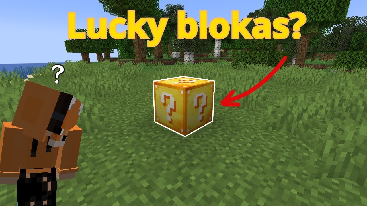 Kas Čia Per Blokas? Minecraft Lucky Blokas - YouTube