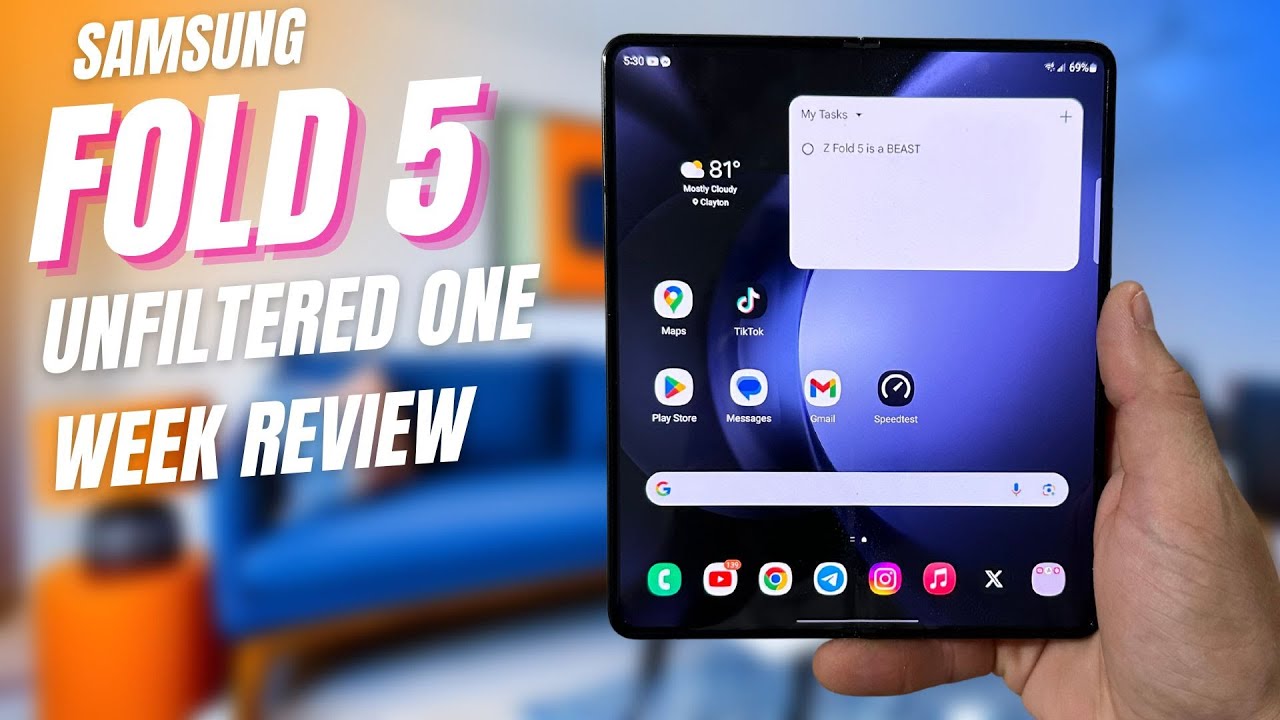 Galaxy Z Fold 5: Unfiltered 1 Week Review - YouTube