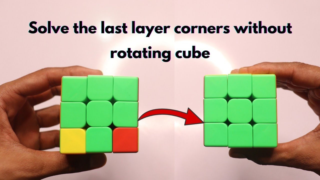 How can you solve the corner without rotating your cube / #cubers # ...