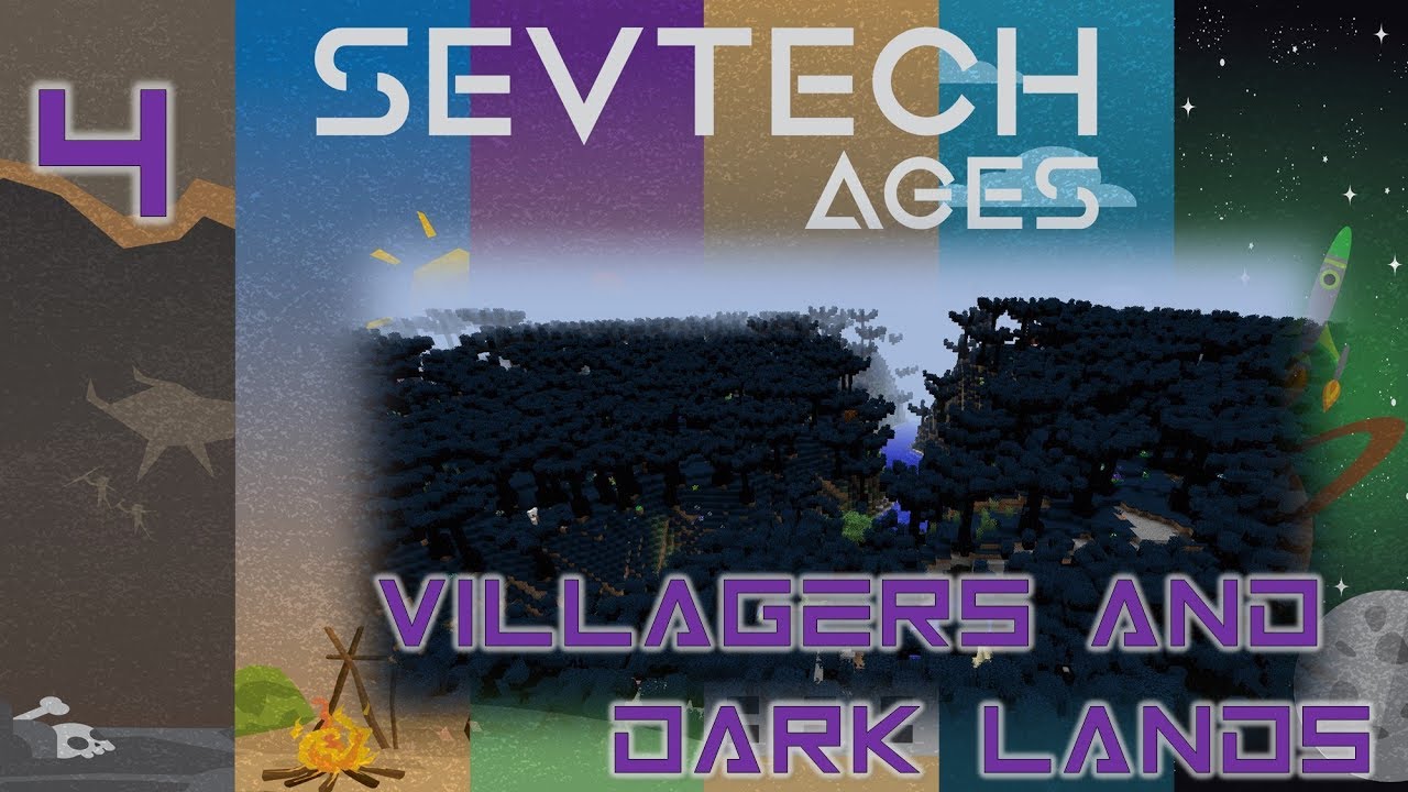 SevTech Ages - 4 - Villagers and Dark Lands - YouTube