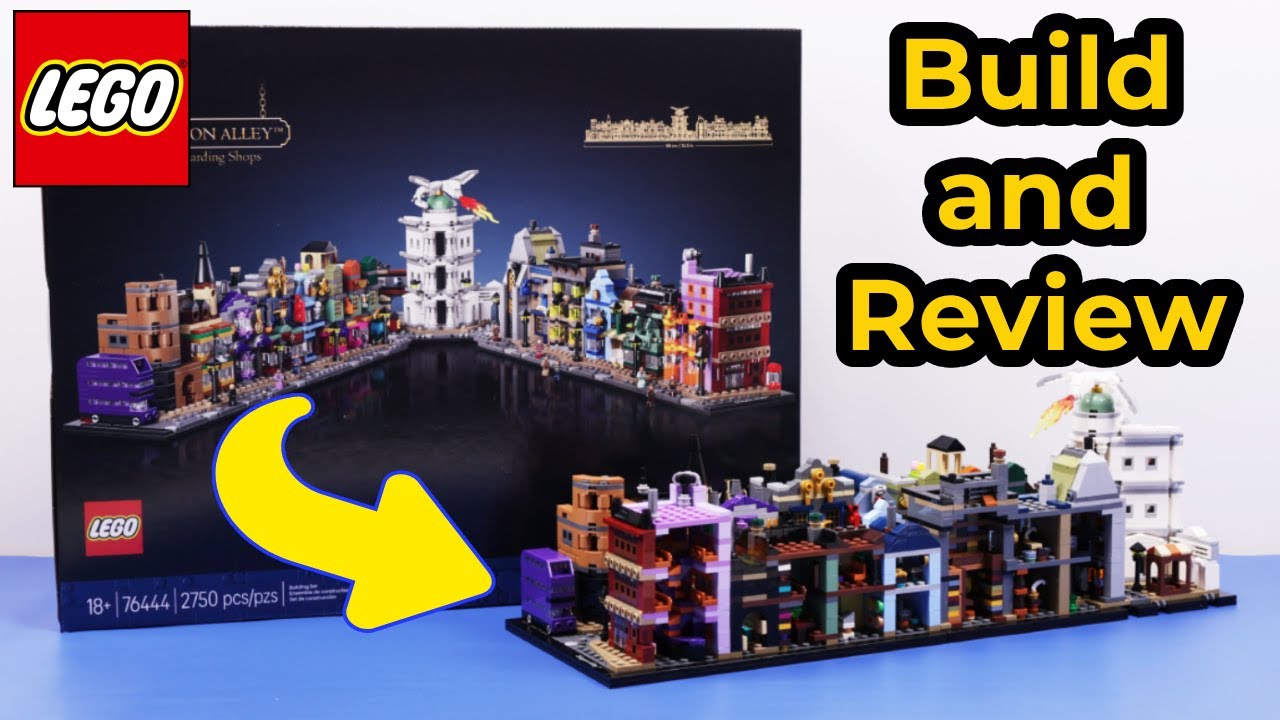 LEGO Diagon Alley Review and Speed Build! Enchanting Build, Micro Scale ...