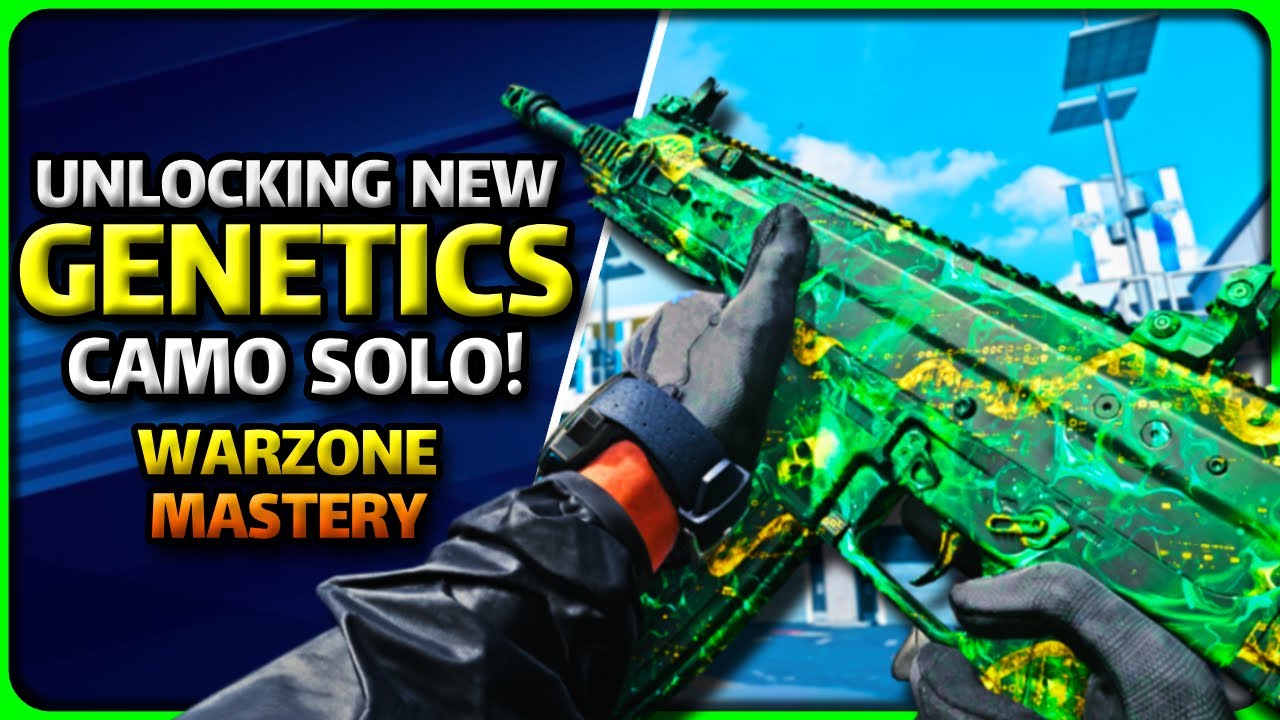 I Unlocked The New Gilded Genetics Camo Solo In Warzone! - YouTube