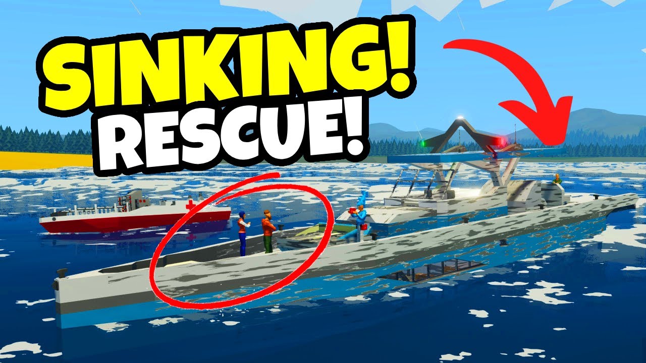 Rescuing 6 People In a SINKING SHIP | Stormworks Career Series (E8,S1 ...