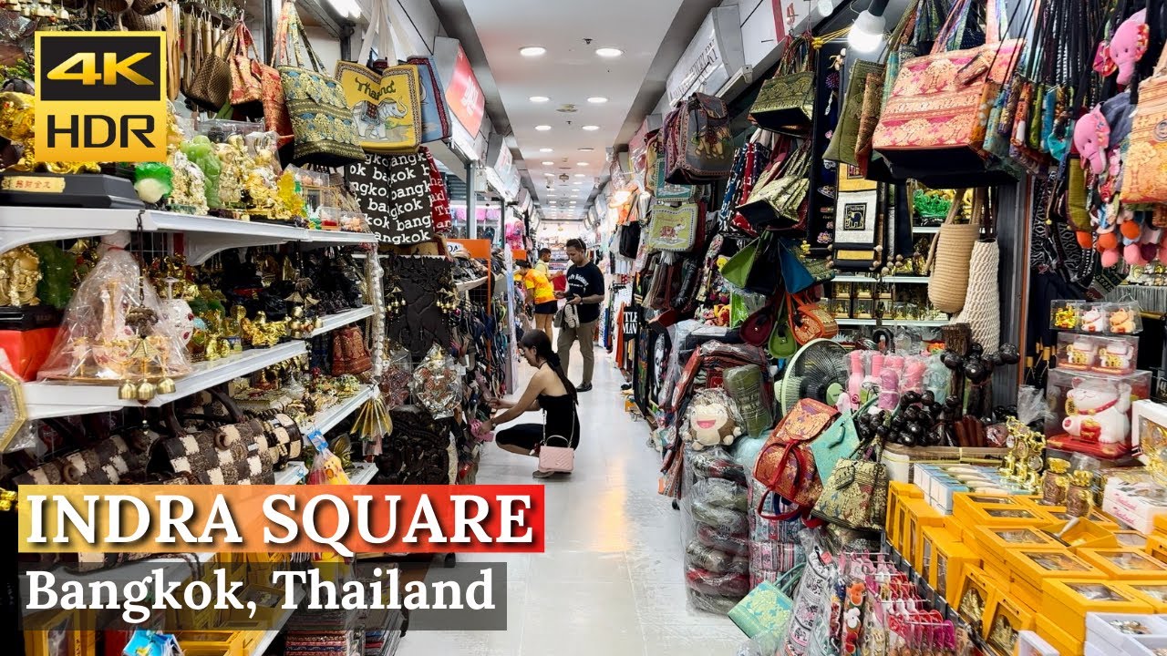 [BANGKOK] Indra Square Shopping Mall "Thai Souvenir, Clothing, Shoes"|Thailand [4K HDR Walking ...