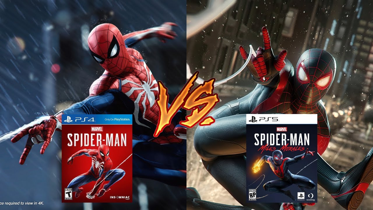 Marvel Spider-Man VS Marvel Spider-Man Miles Morales Comparision - YouTube