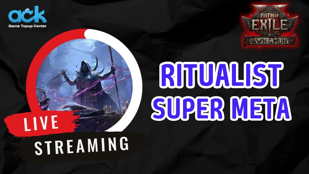 🔴[POE2] เกิดใหม่ Ritualist สุดยอดเมต้าจากศตวรรษที่ 22 (!build) - YouTube