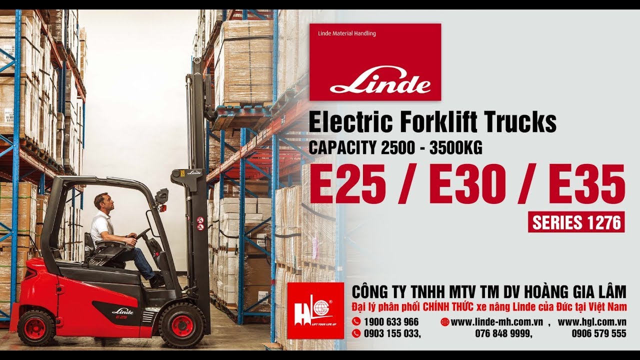 Xe nâng điện Linde E25/E30/E35 (Series 1276) l Hotline: 1900 633 966 ...