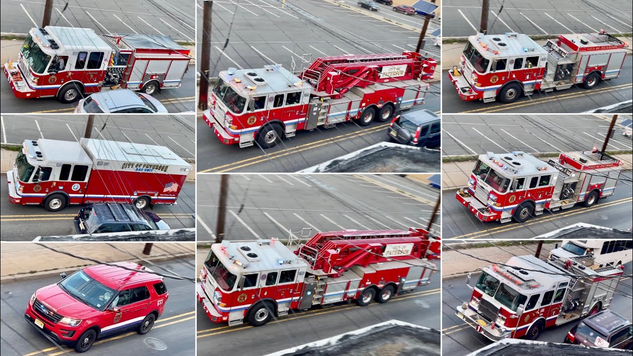 Large Response - Multiple Paterson Fire Department Companies Responding ...